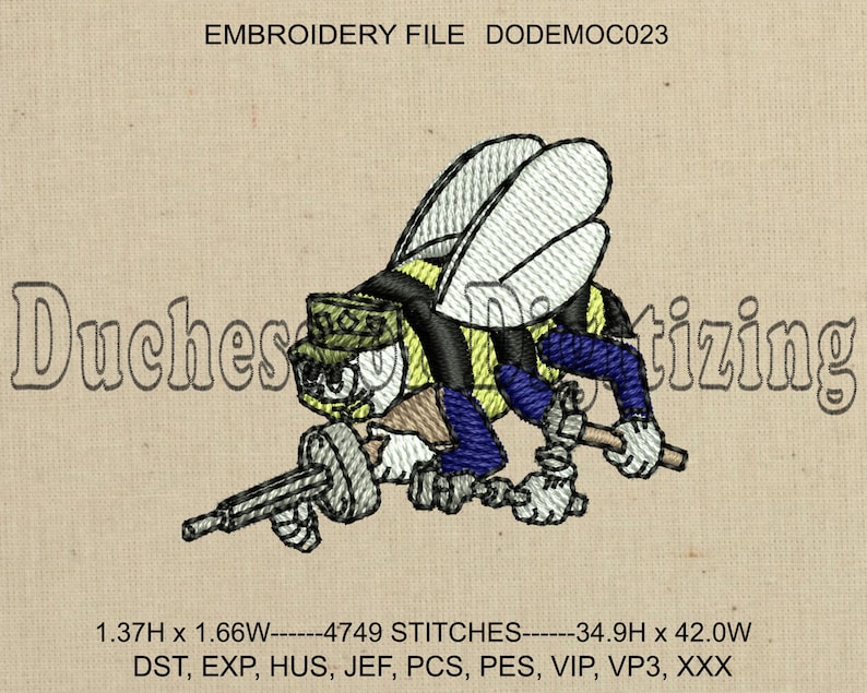 Navy Seabee Embroidery Design, Navy Seabee Embroidery File, Military ...