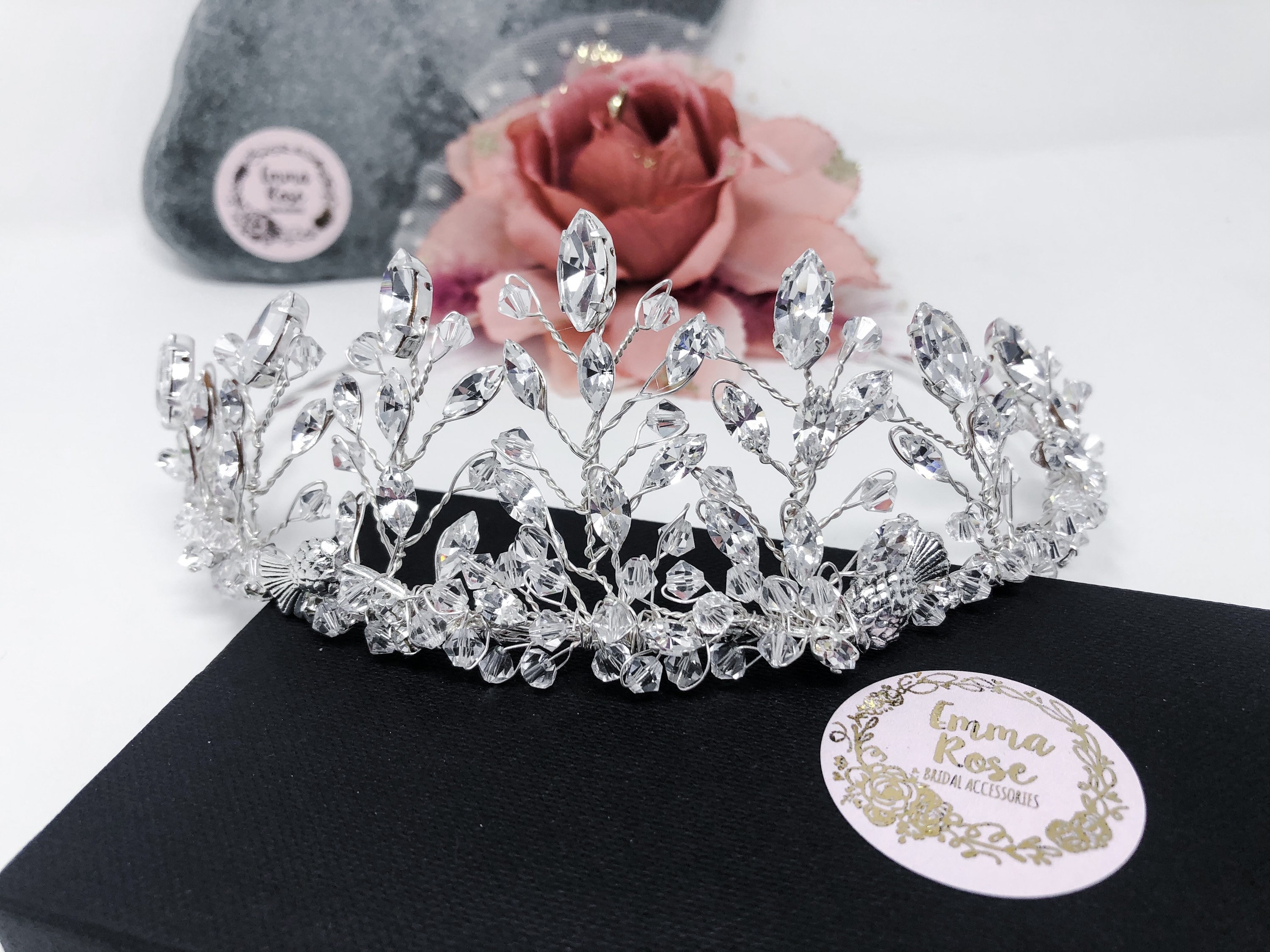 Crystal Thistle Tiara Scottish Tiara Thistle Rose Crown | Etsy