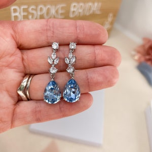 Light Blue Sapphire Bridal Jewellery Set | Wedding Jewellery | Drop ...