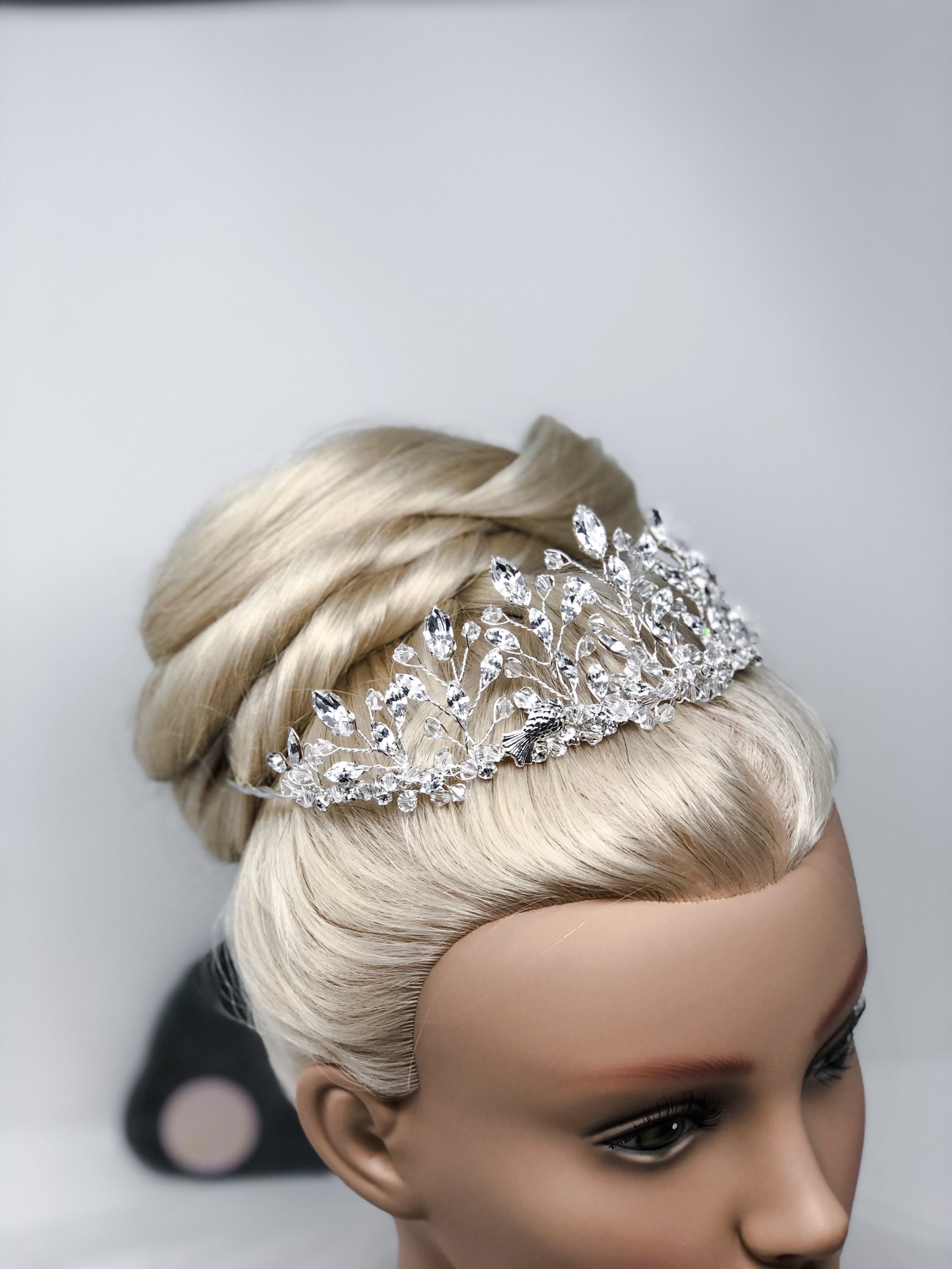 Crystal Thistle Tiara Scottish Tiara Thistle Rose Crown | Etsy