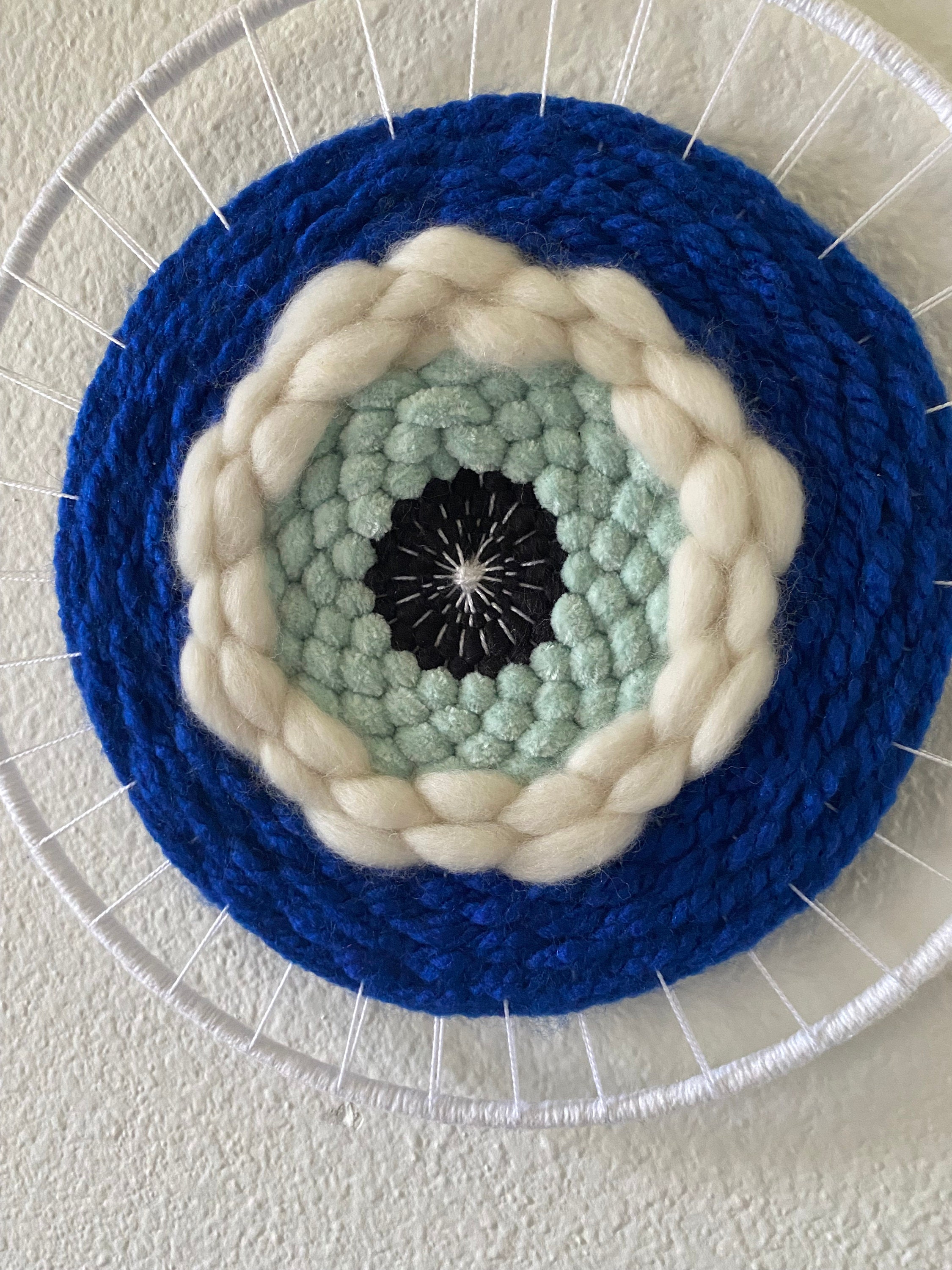 Large Evil Eye Weaving - Etsy