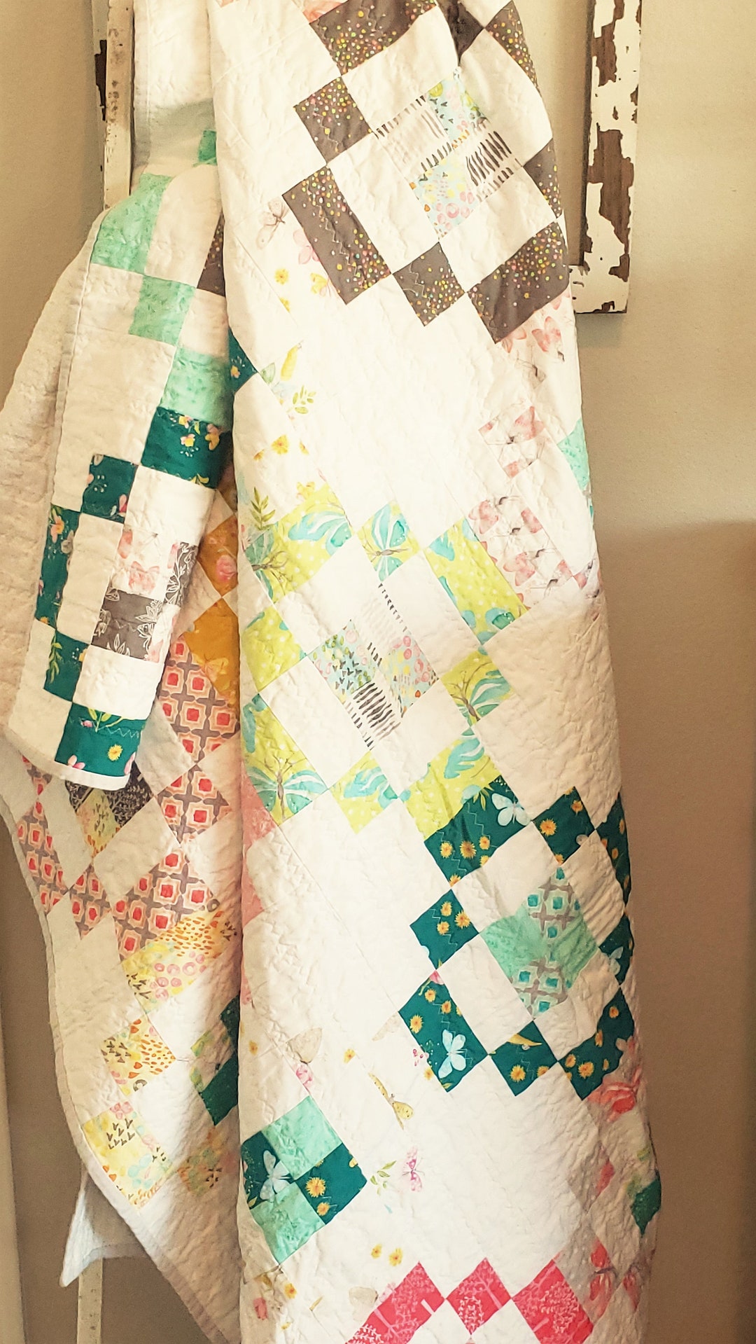 Large Throw Quilt - Etsy