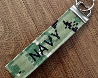 Navy Keychain - Etsy