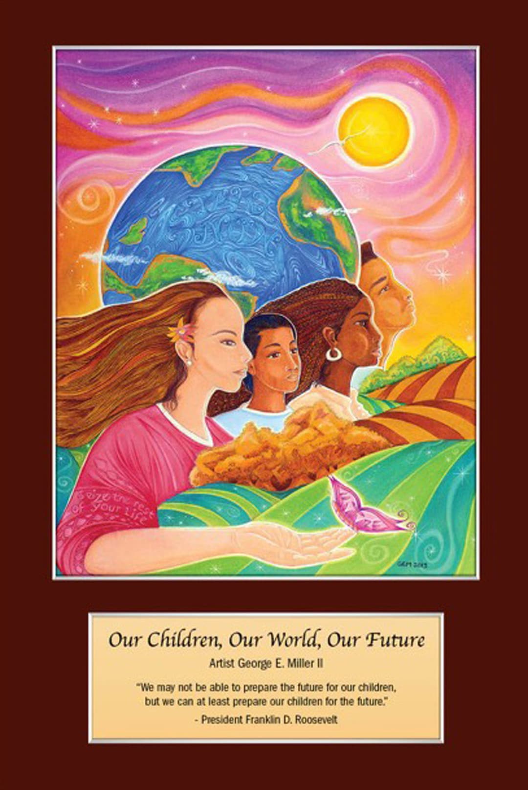 Signed Art Print: Children, World, Future - George E. Miller (12x18) - Etsy