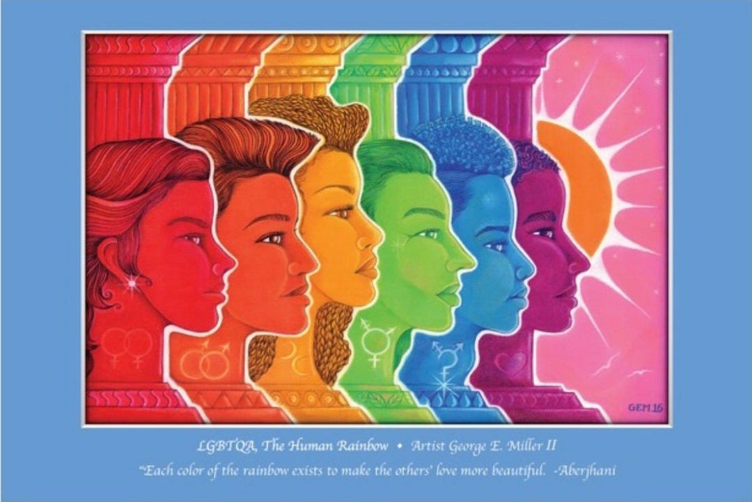 LGBTQA the Human Rainbow, "each Color of the Rainbow Exists to Make the ...
