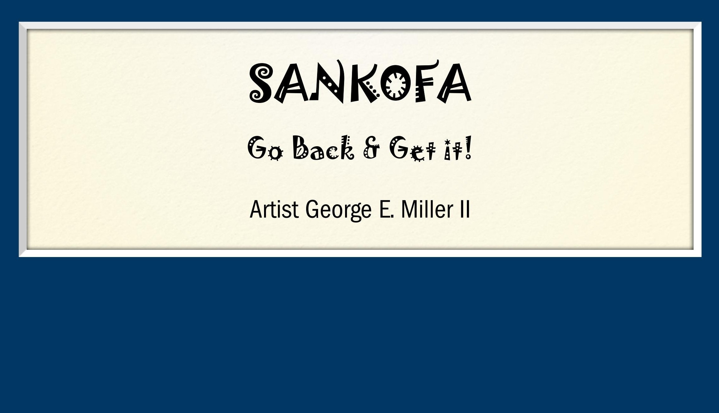 SANKOFA, Meaning Literally "go Back and Get It". the Adinkra Symbol ...
