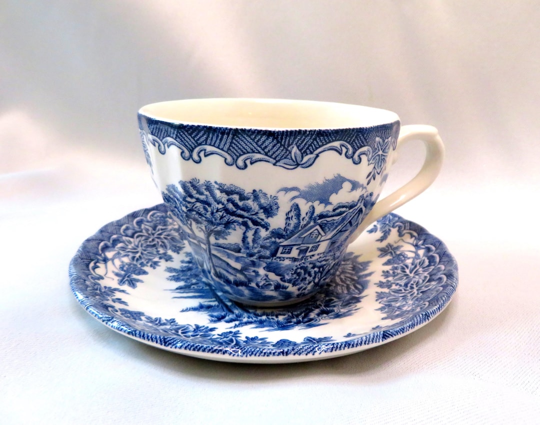 Churchill the Brook Teacup and Saucer - Etsy