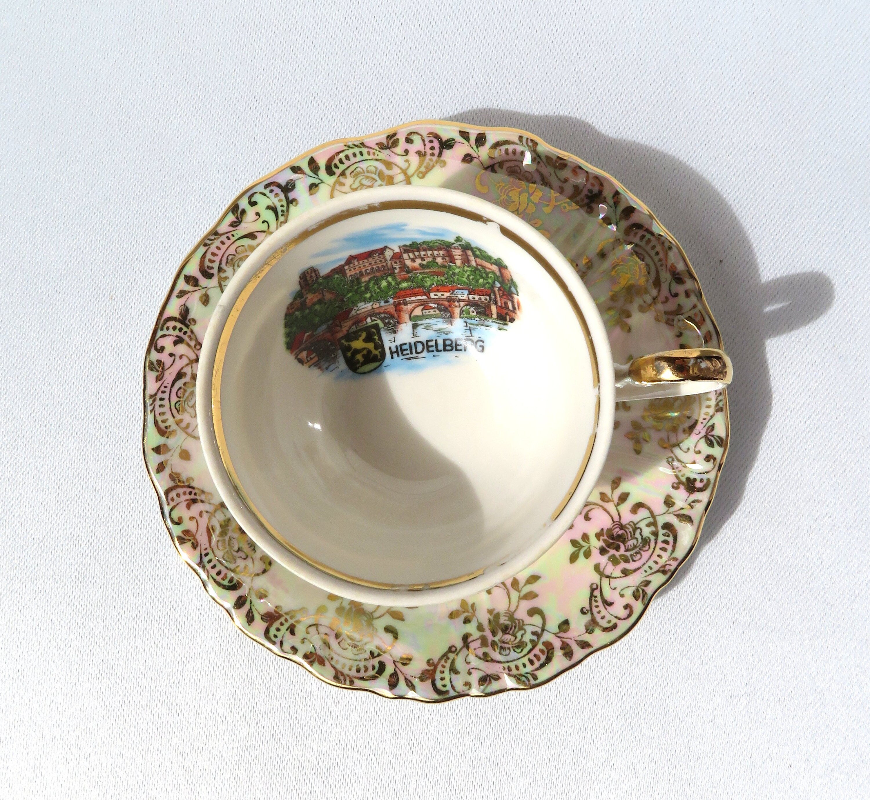 Vintage Heidelberg Demitasse Cup and Saucer Set - Etsy