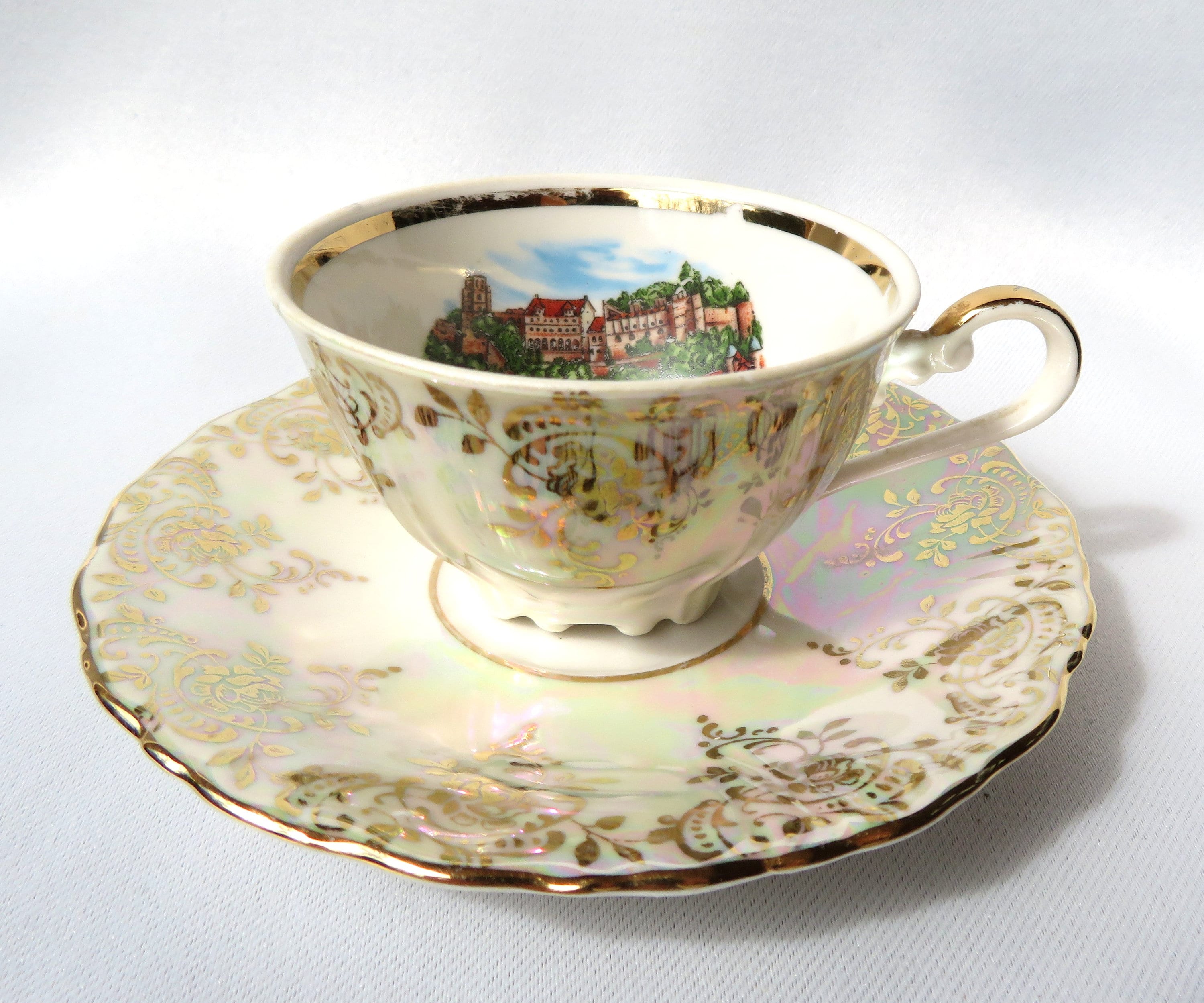 Vintage Heidelberg Demitasse Cup and Saucer Set - Etsy