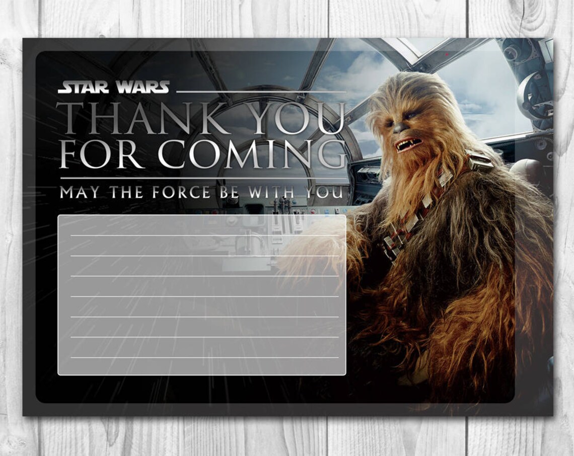 Chewbacca Invitations, Chewbacca, Star Wars Invitations, Star Wars ...