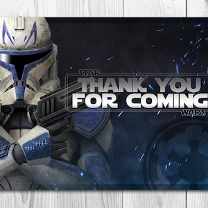 Star Wars Invitation - Clone Wars Invitation - Star Wars Birthday ...
