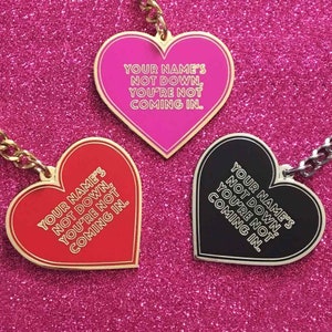 Heart Keychain, Rave Song Keyring, Red Hard Enamel Key Holder, 90s ...