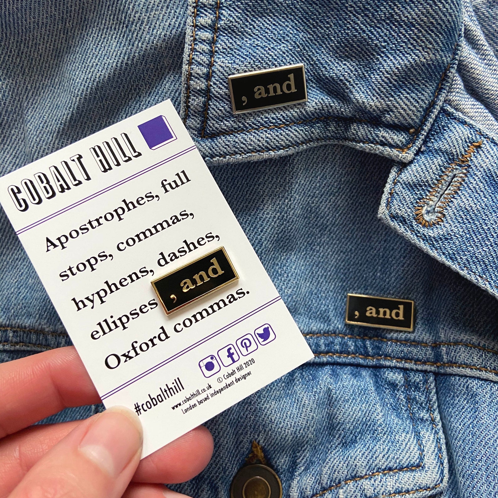 Oxford Comma Enamel Pin - Etsy