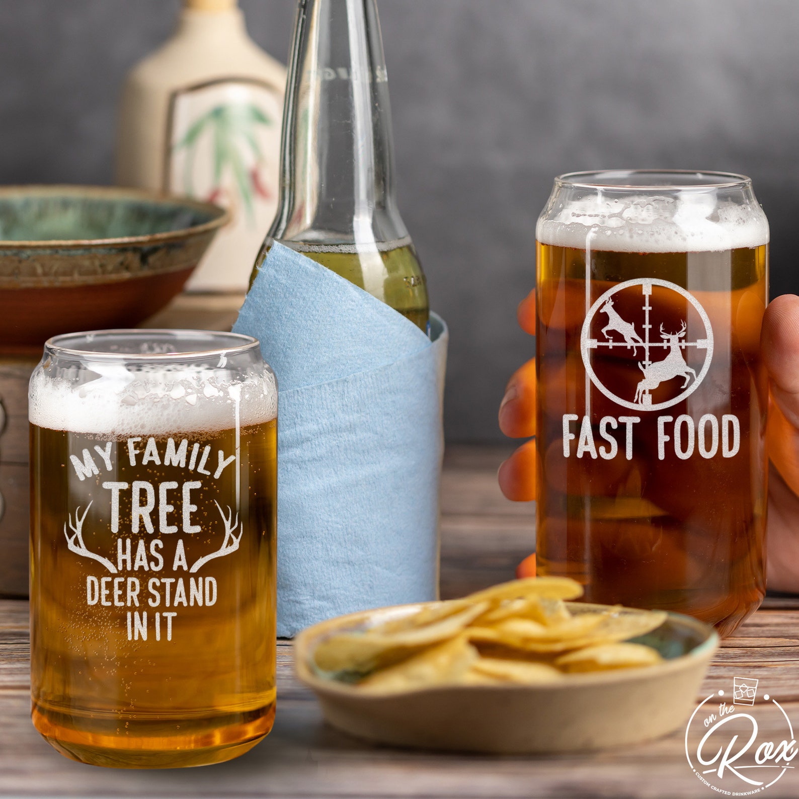 Hunting Gifts for Men-deer Hunting Beer Glasses-deer Hunting - Etsy