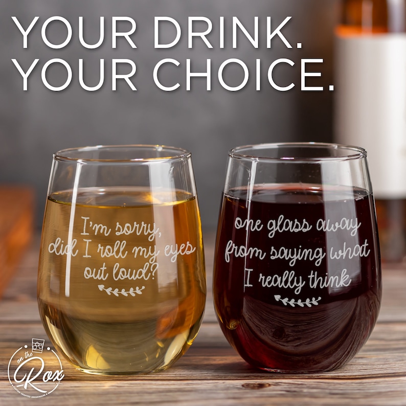 Funny Wine Glasses Funny Wine Glasses For Women T For Etsy