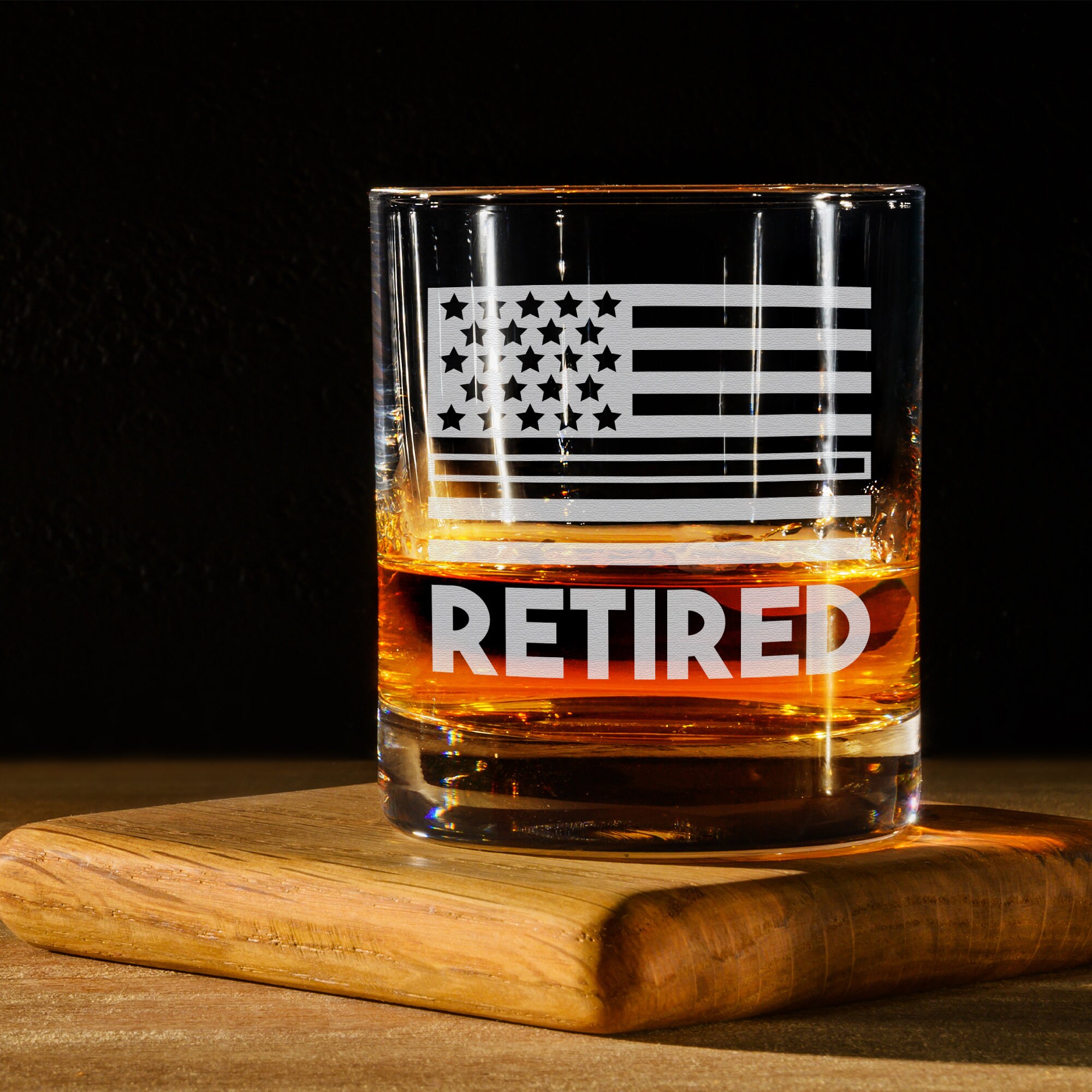 Retired Police Engraved Whiskey Glass-Police Officer | Etsy