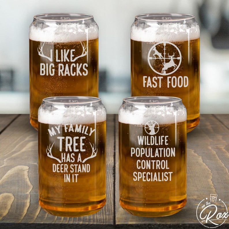 Hunting Gifts for Men-deer Hunting Beer Glasses-deer Hunting - Etsy