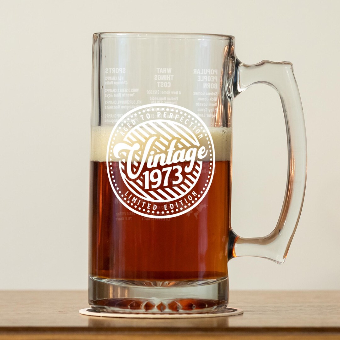1973 Vintage Birthday-beer Stein-1973 Birthday Gift-50th Birthday Gift ...