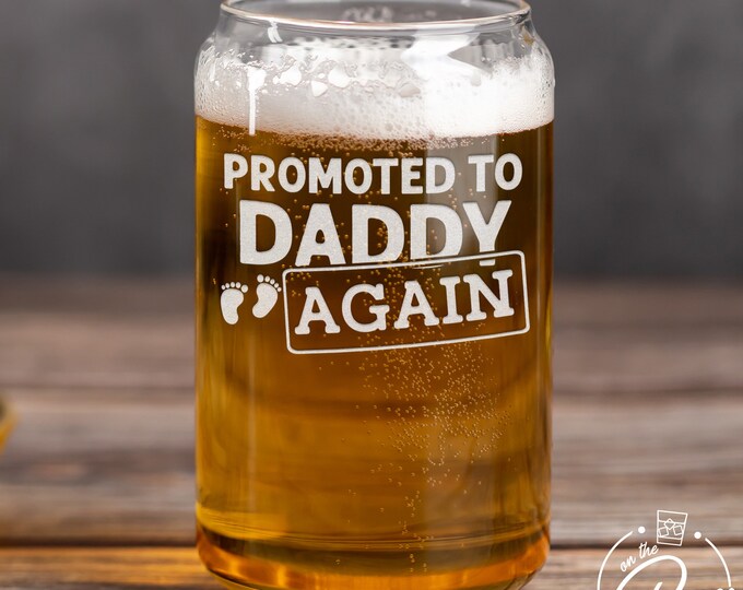 Daddy to Be Again Tumbler, Promoted to Daddy Again, Funny Gift for ...