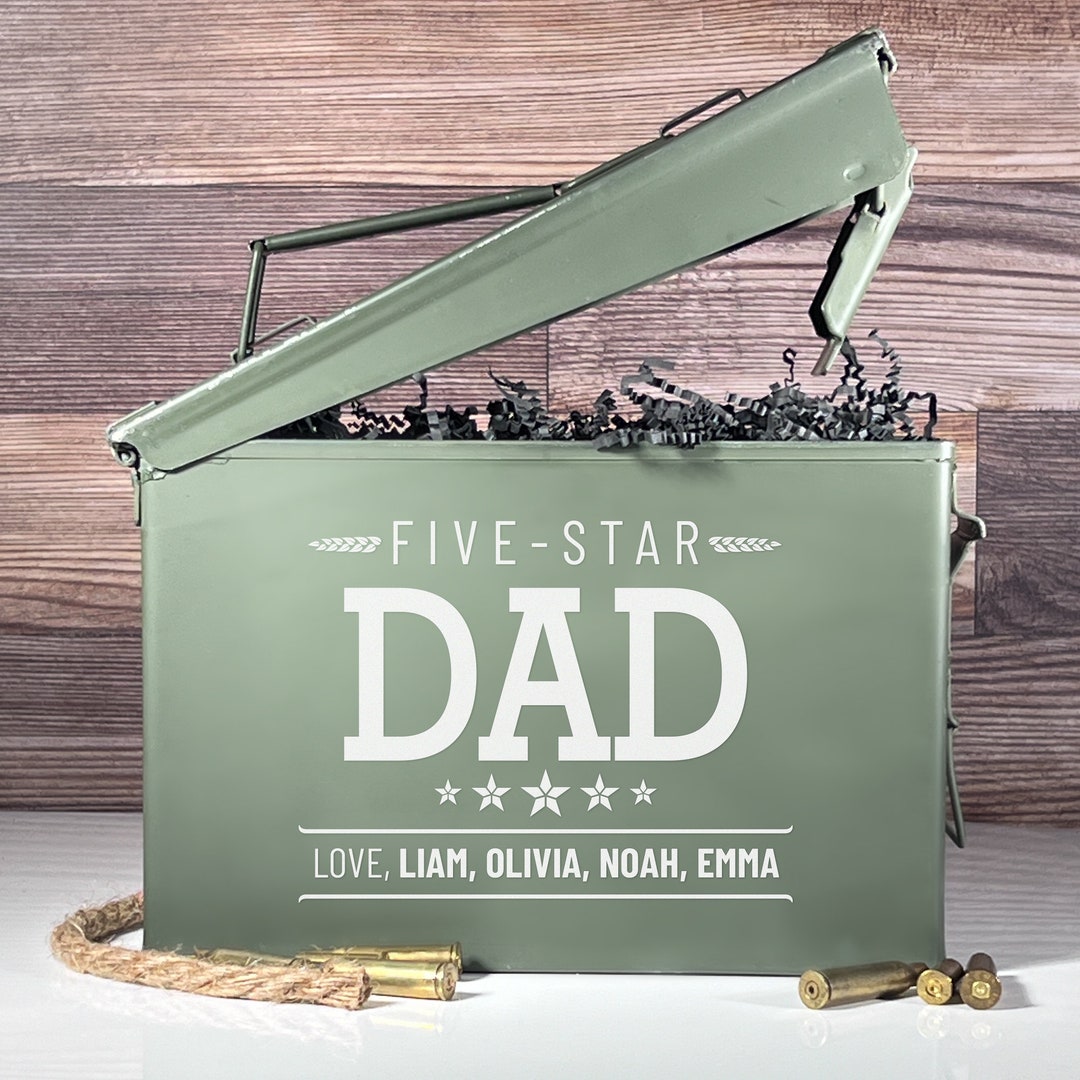 Personalized Ammo Box-fathers Day Gift-military Dad Gift-gifts for Dad ...