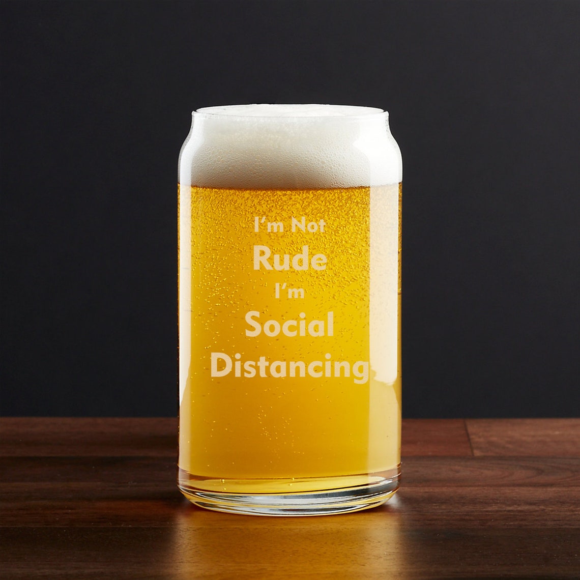 I'm Not Rude I'm Social Distancing-16 Oz. Beer Can | Etsy