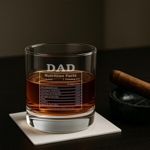 Dad Glass-dad Father's Day Gift-father's Day Gift-gifts for Dad ...