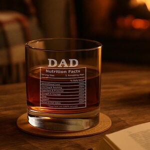 Dad Glass-dad Father's Day Gift-father's Day Gift-gifts for Dad ...