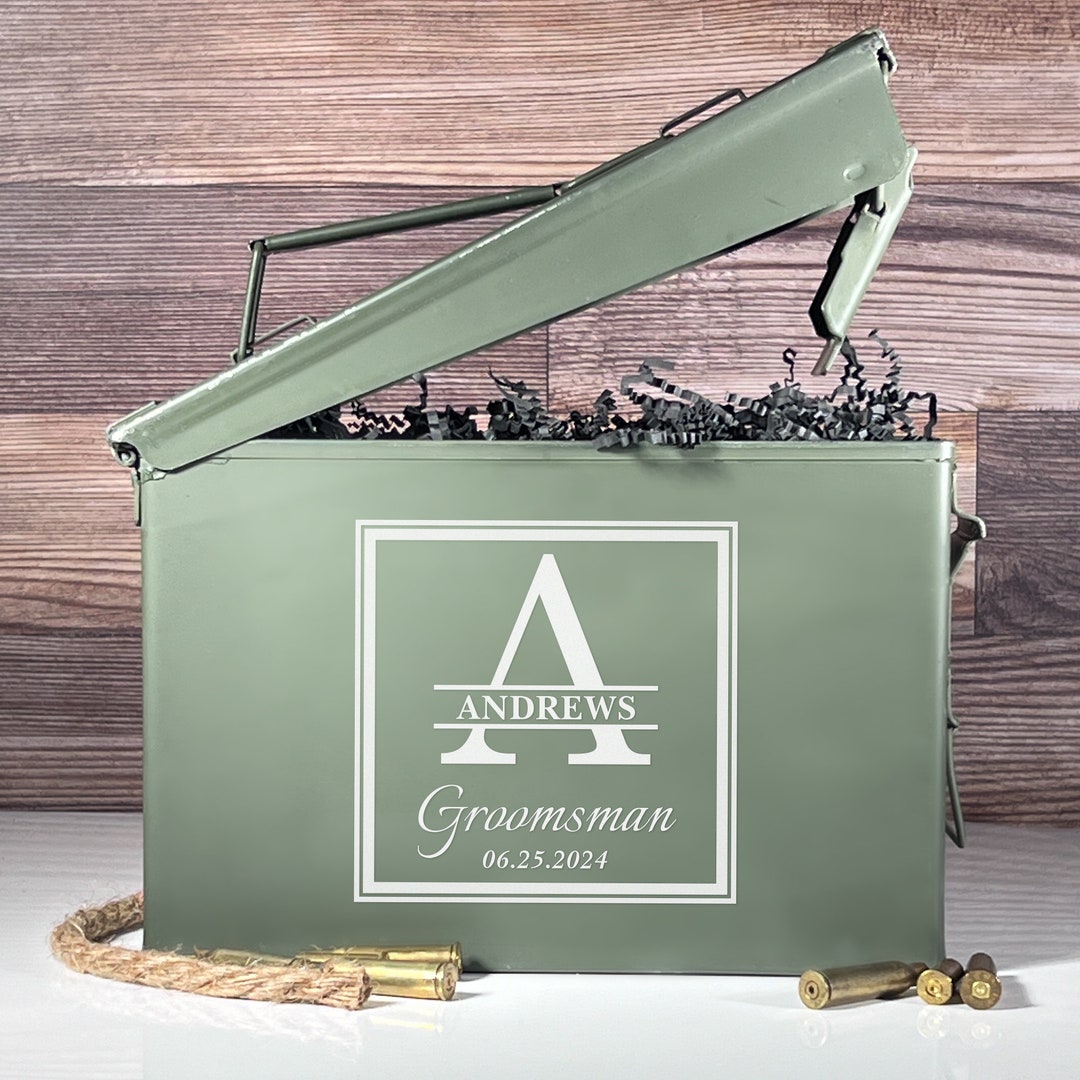 Personalized Ammo Box-groomsmen Gifts-groomsmen Gifts Personalized-gift ...