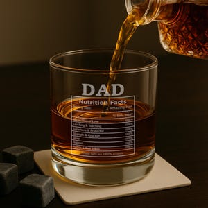 Dad Glass-dad Father's Day Gift-father's Day Gift-gifts for Dad ...