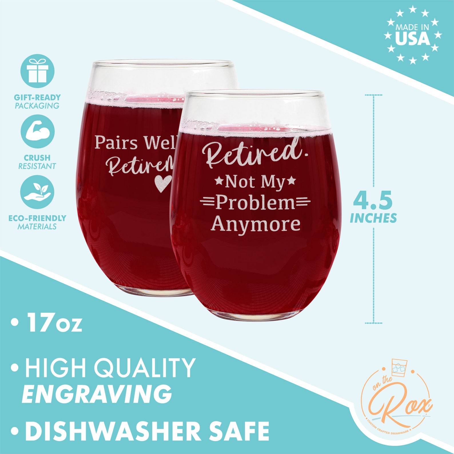 Retirement Gifts for Women-retired Glass-retired Wine Glass-not My ...