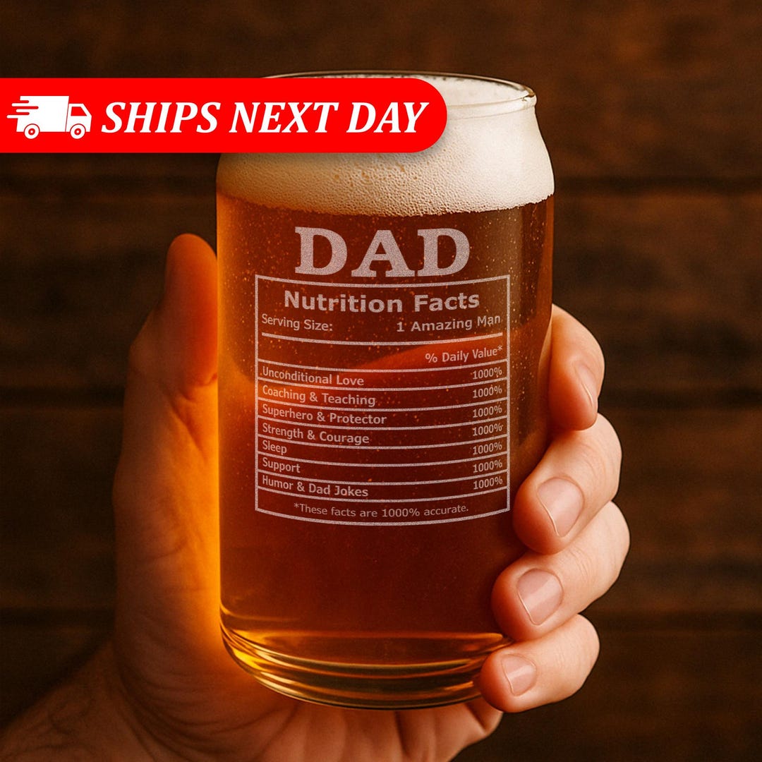 Dad Glass-dad Father's Day Gift-father's Day Gift-gifts for Dad ...