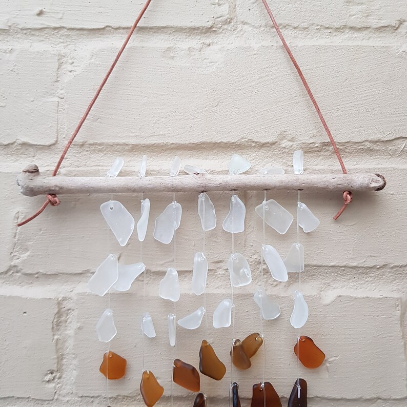 Ready Made. Genuine English Sea Glass, Windchime/suncatcher/wall Decor ...