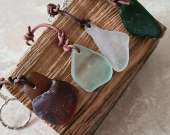 Sea Glass Key Ring - Etsy