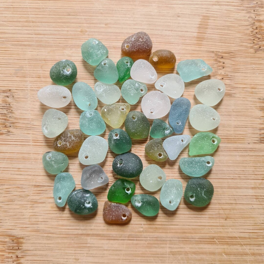 40 Genuine Seaham English Sea Glass Pieces in Various Colours. - Etsy