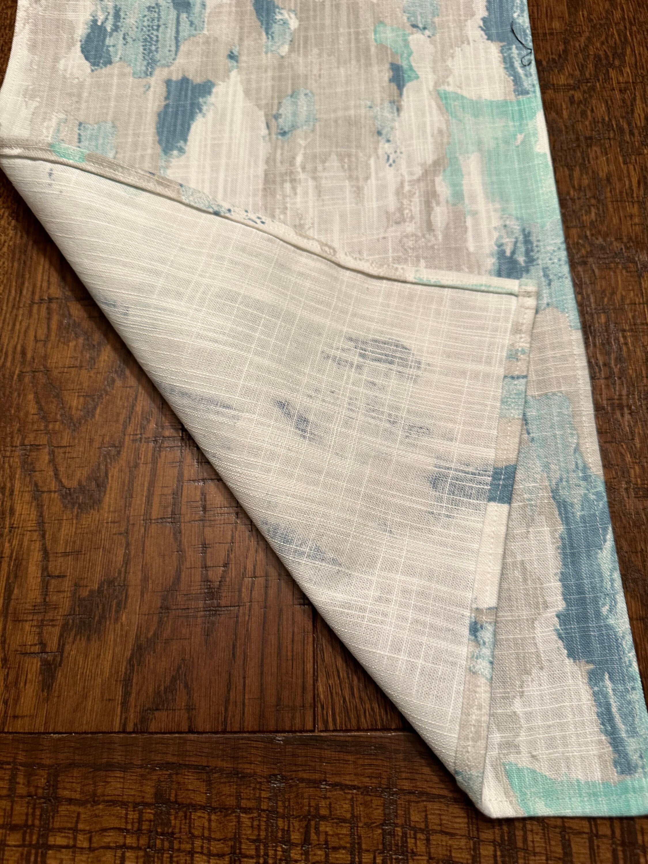 New Premier Splash Fountain Cotton Canvas Linen Table Runner, Various ...
