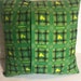 John Deere Tractor/ Plaid/ 16 X 16/18 X 18/flannel Pillow Cover/accent ...