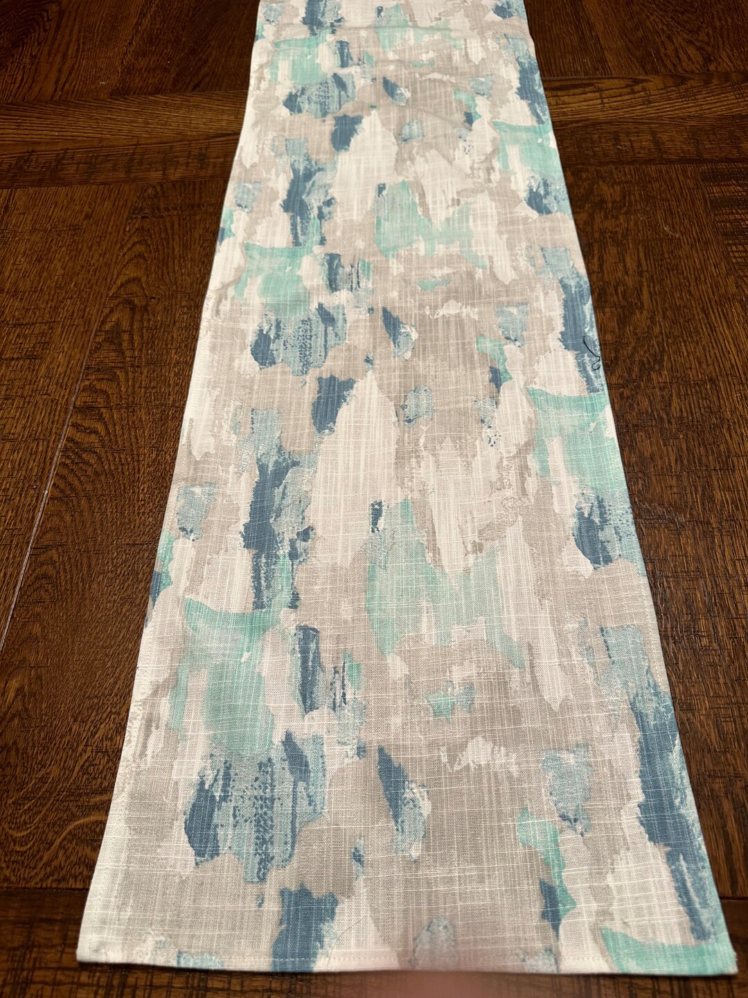 New Premier Splash Fountain Cotton Canvas Linen Table Runner, Various ...