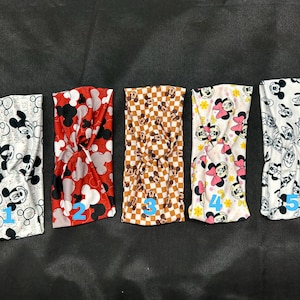 43 Different Minnie Mouse Mickey Mouse Disney Women's Stretchy Twisted ...