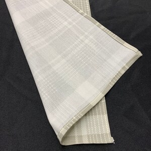 Two Tone Grey Plaid Linen Table Runner, Various Lengths/ - Etsy