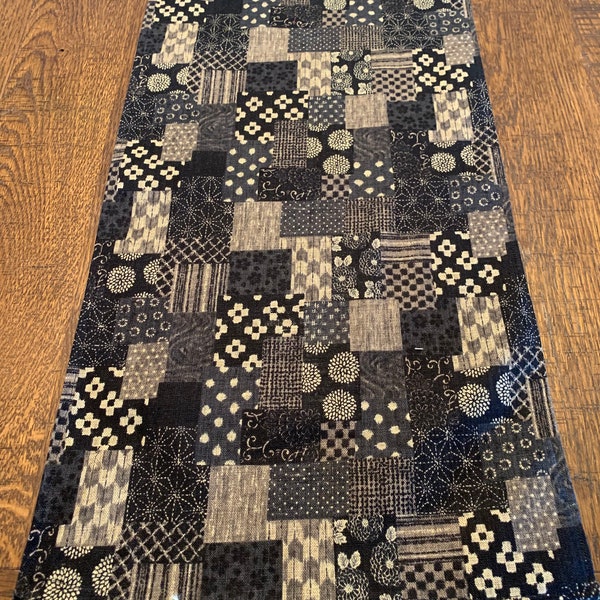 Black Table Runner - Etsy