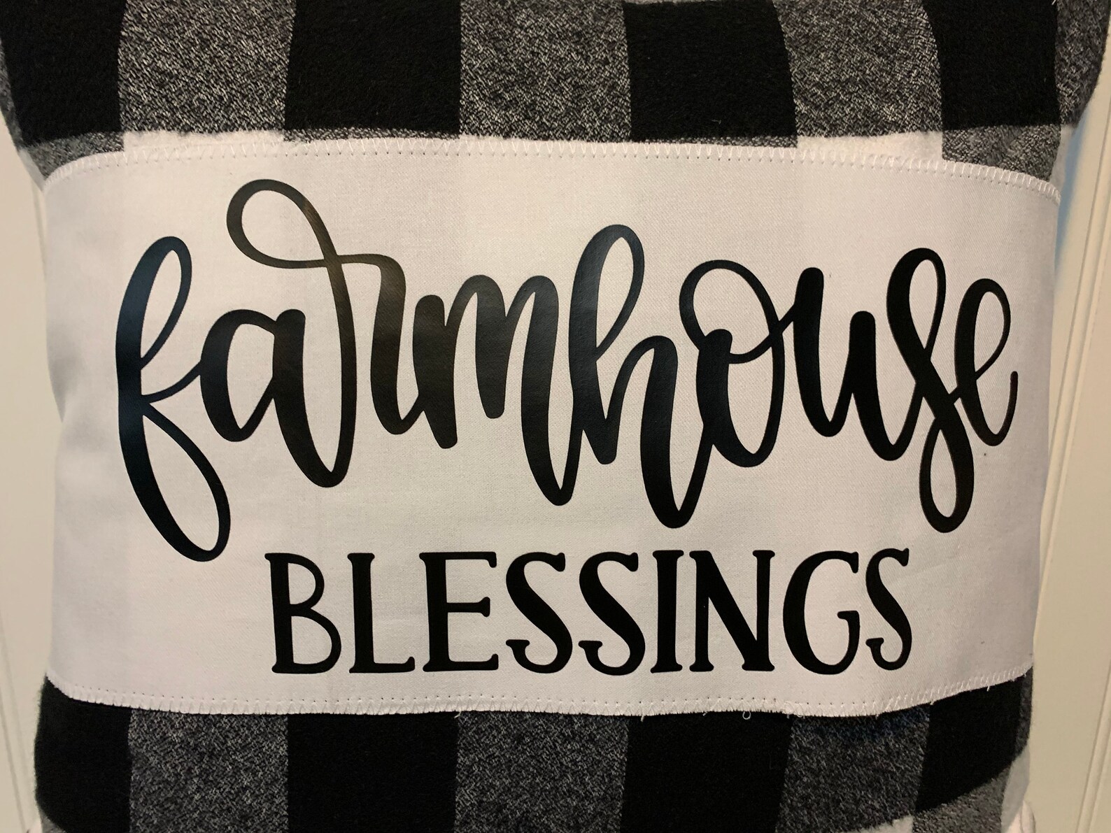 FARMHOUSE BLESSINGS Pillow Wrap/pillow/accent Pillows/ - Etsy