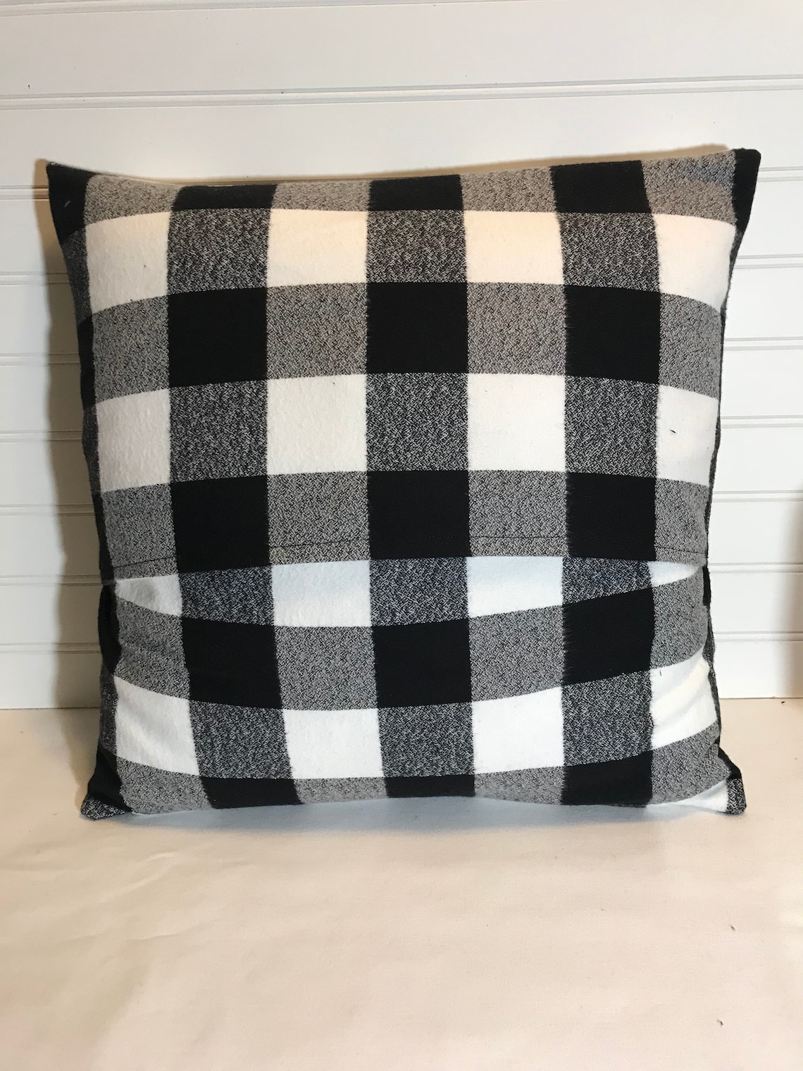 Black and White/buffalo Plaid/16 X 16/ 18 X - Etsy