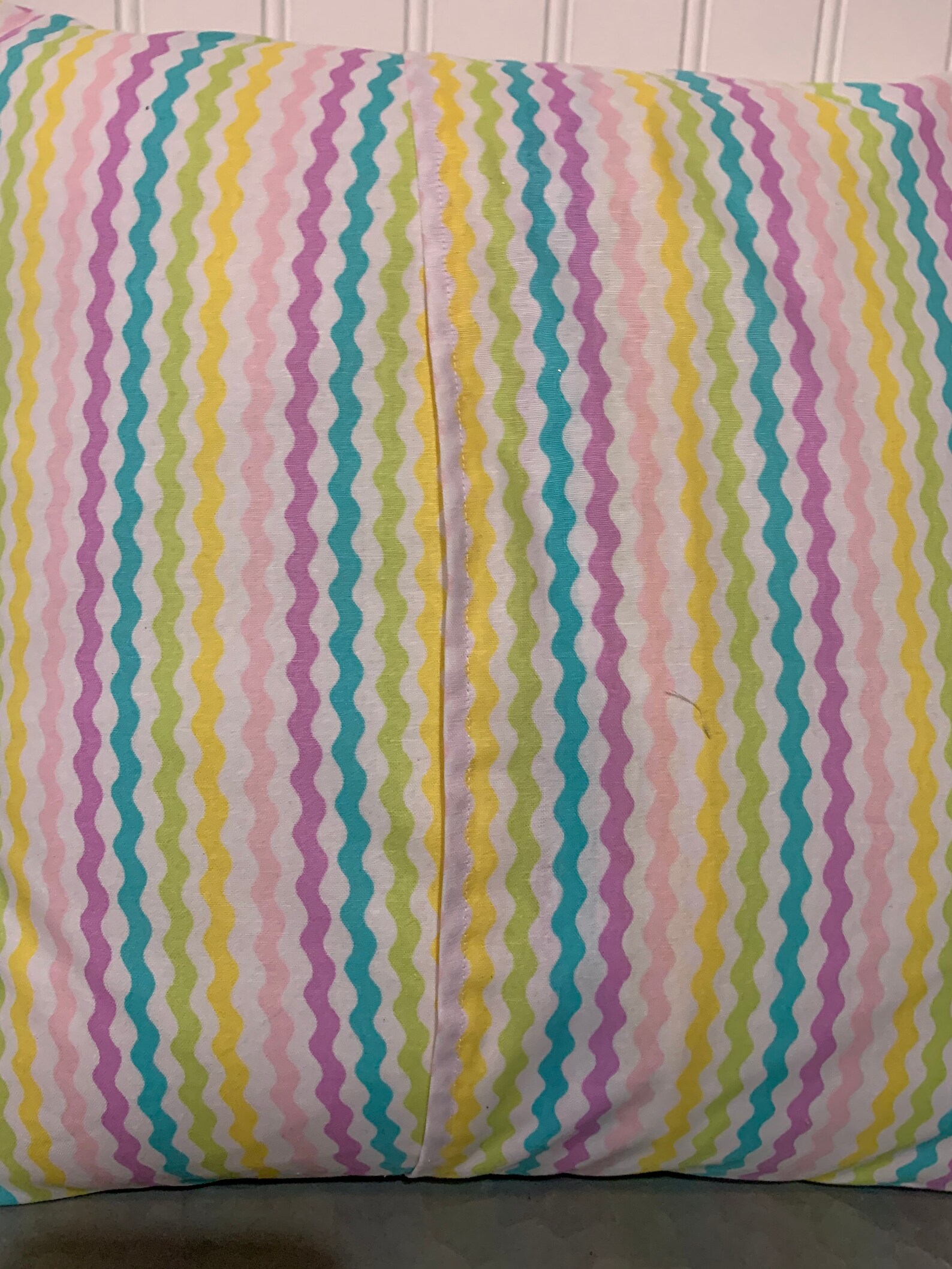 Easter Rick Rack Stripe Pastel Cotton Pillow Cover/ 18" X 18"/16" X 16 ...