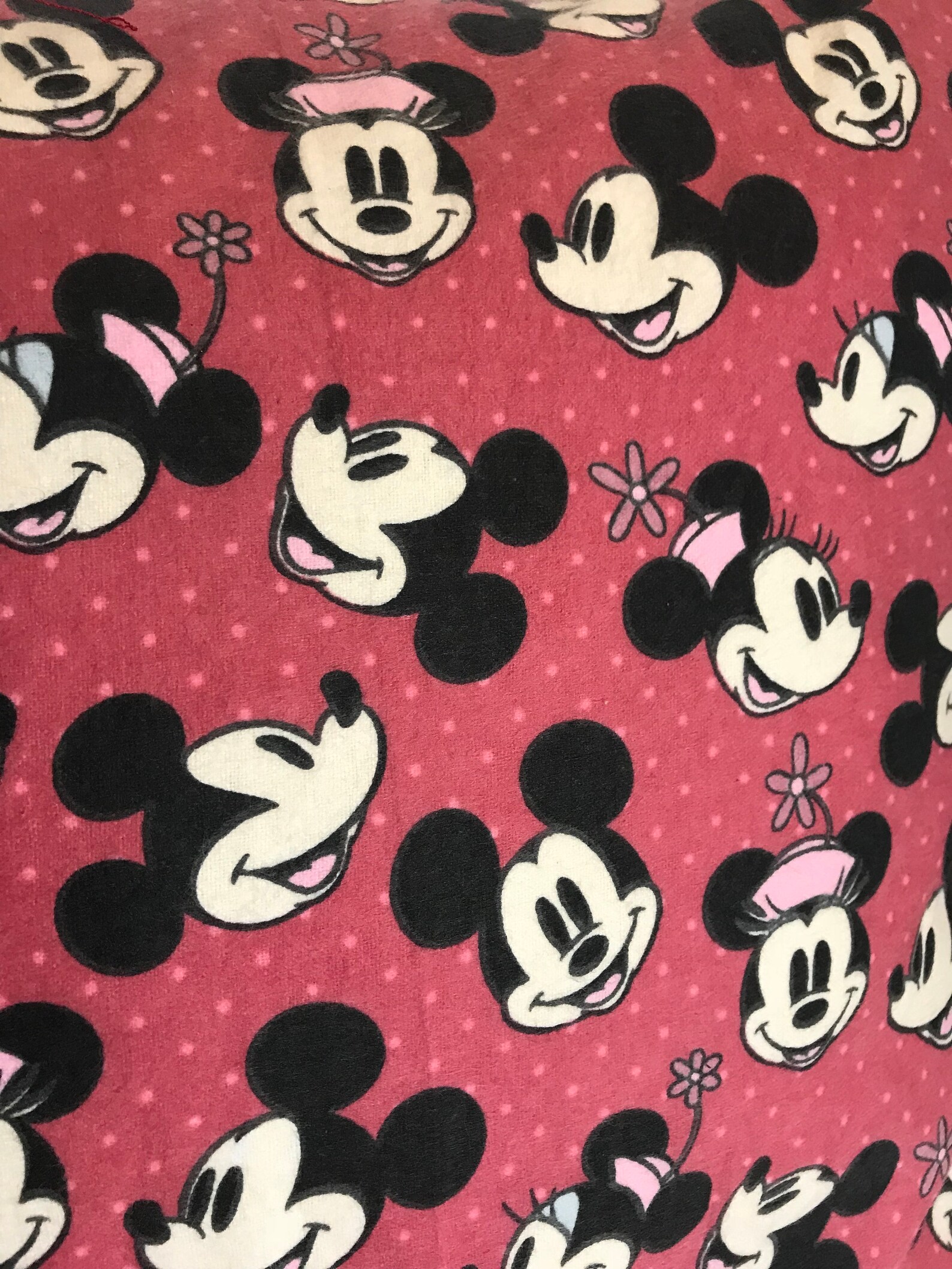 Mickey Mouse/ 16 X 16/18 X 18/flannel - Etsy