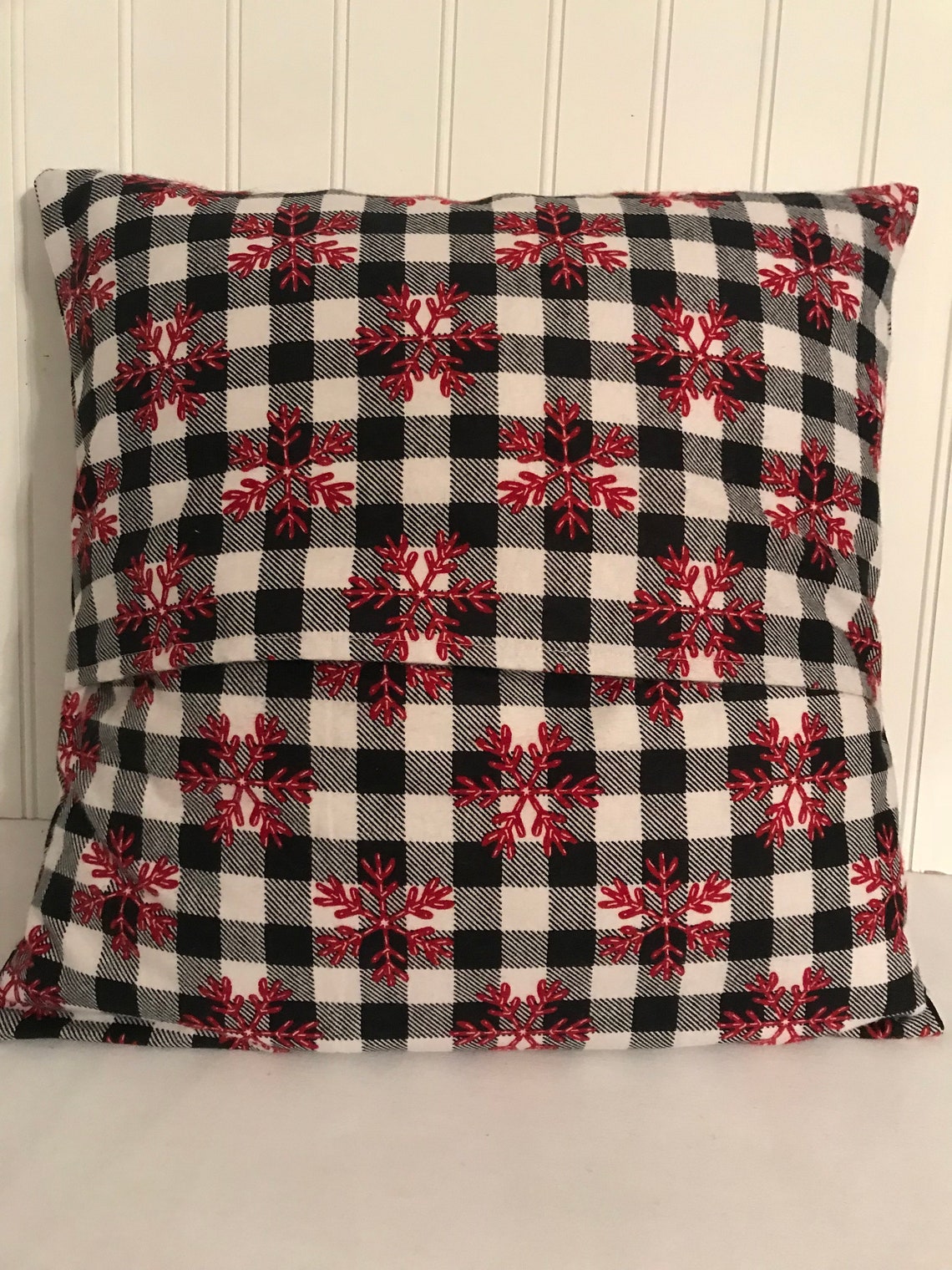 Black and White/checkerboard Plaid/red - Etsy