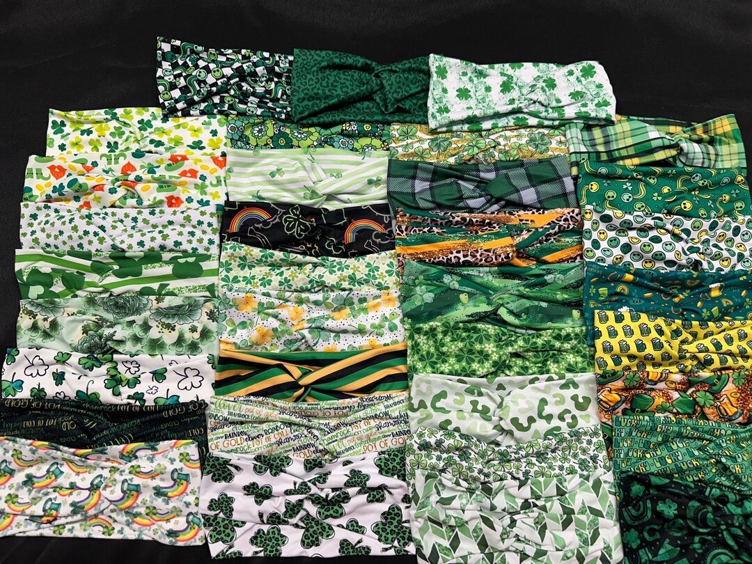 35 Different St Patrick's Day Women's Stretchy Twisted Knot Turban ...