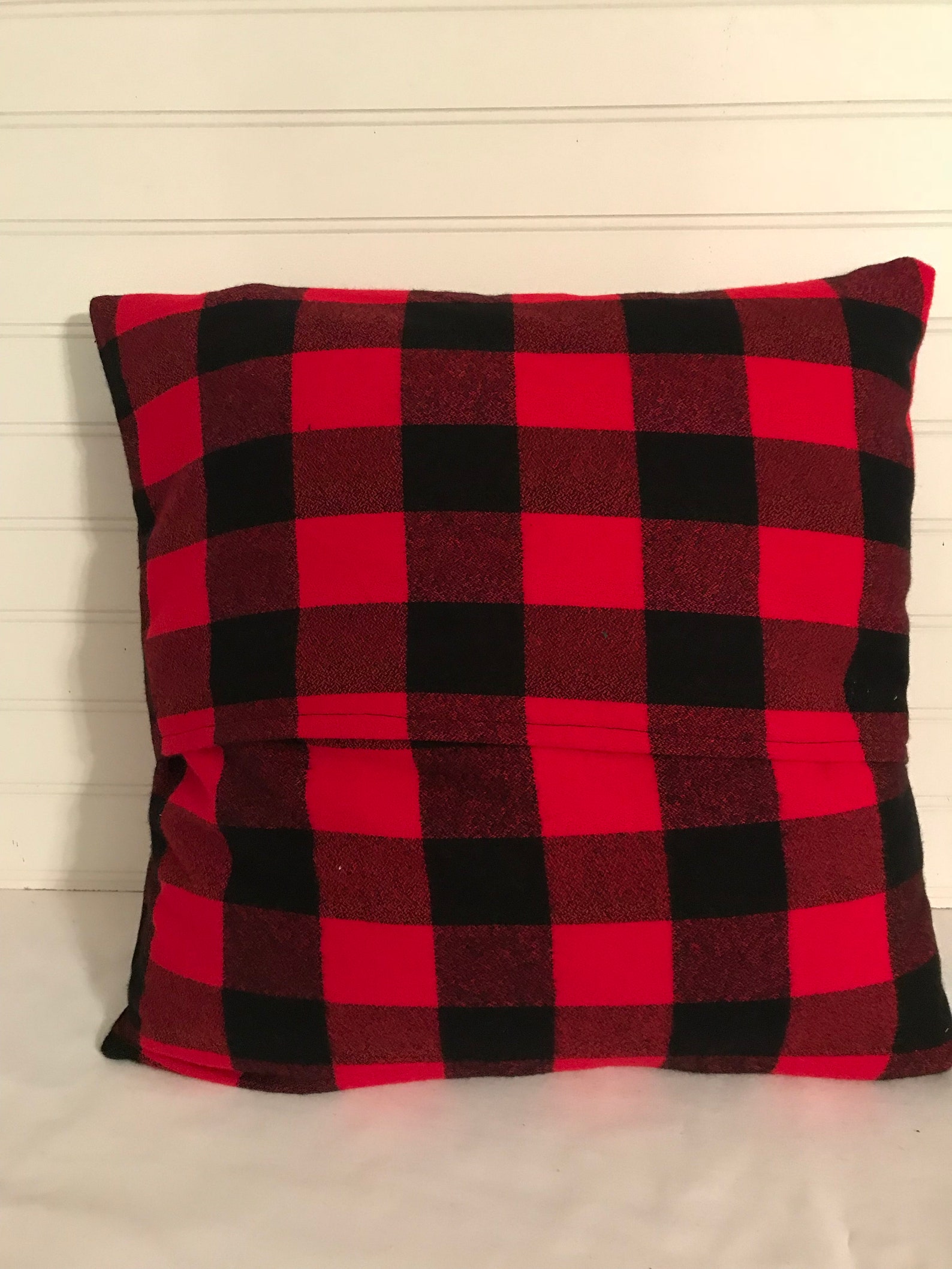 Red and Black/buffalo Plaid/16x 16/ 18 X - Etsy
