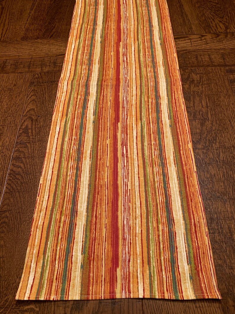 Multi Ombre Orange Tan Tones Linen Table Runner Various - Etsy