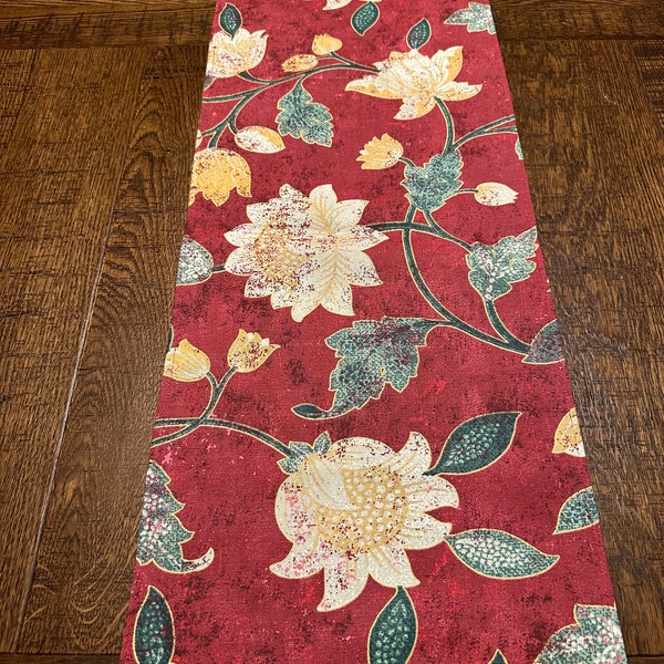Burgundy Table Runner - Etsy