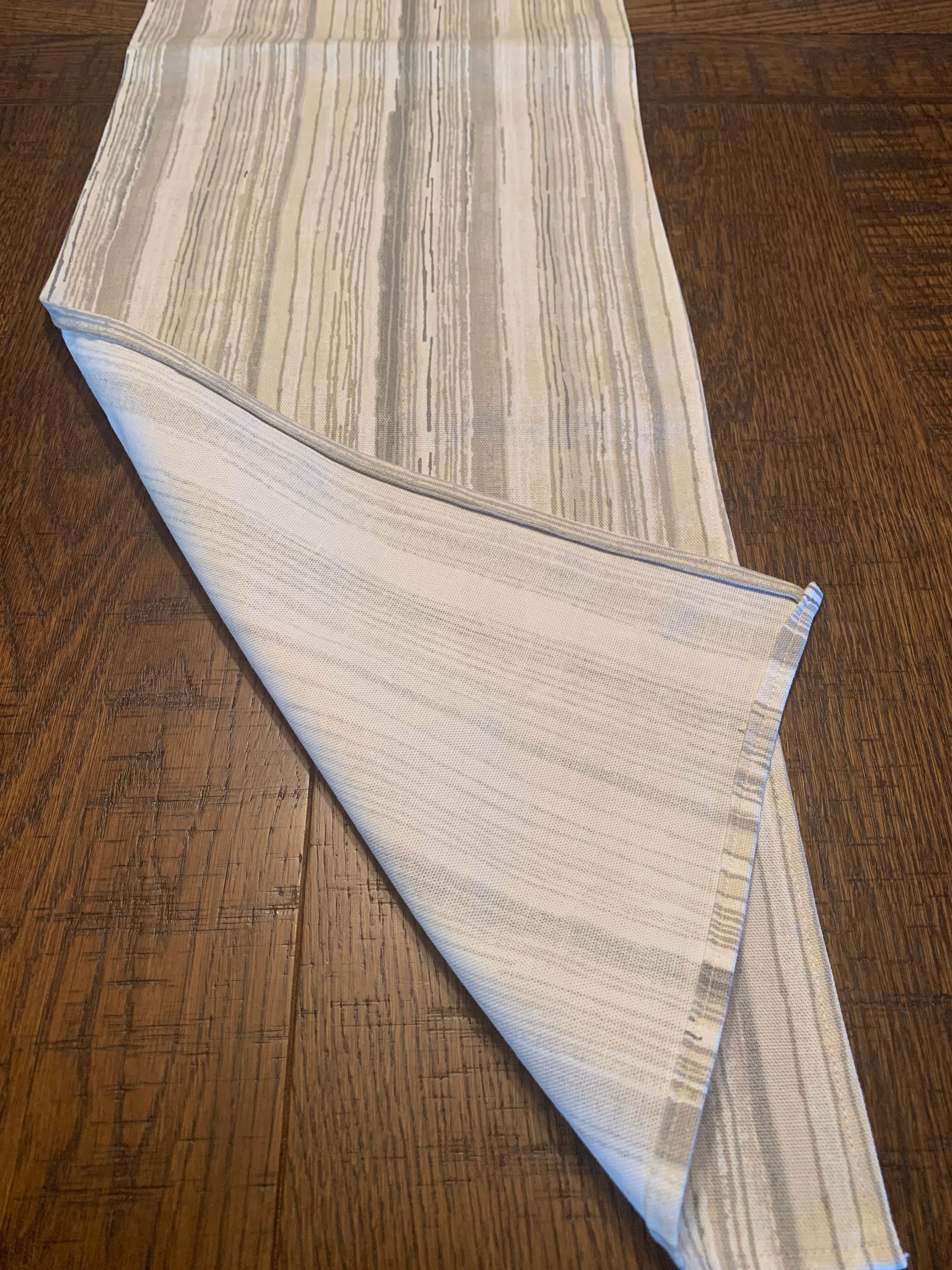 NEW Light Gray and Light Tan Beige Multi Tones Striped Linen - Etsy